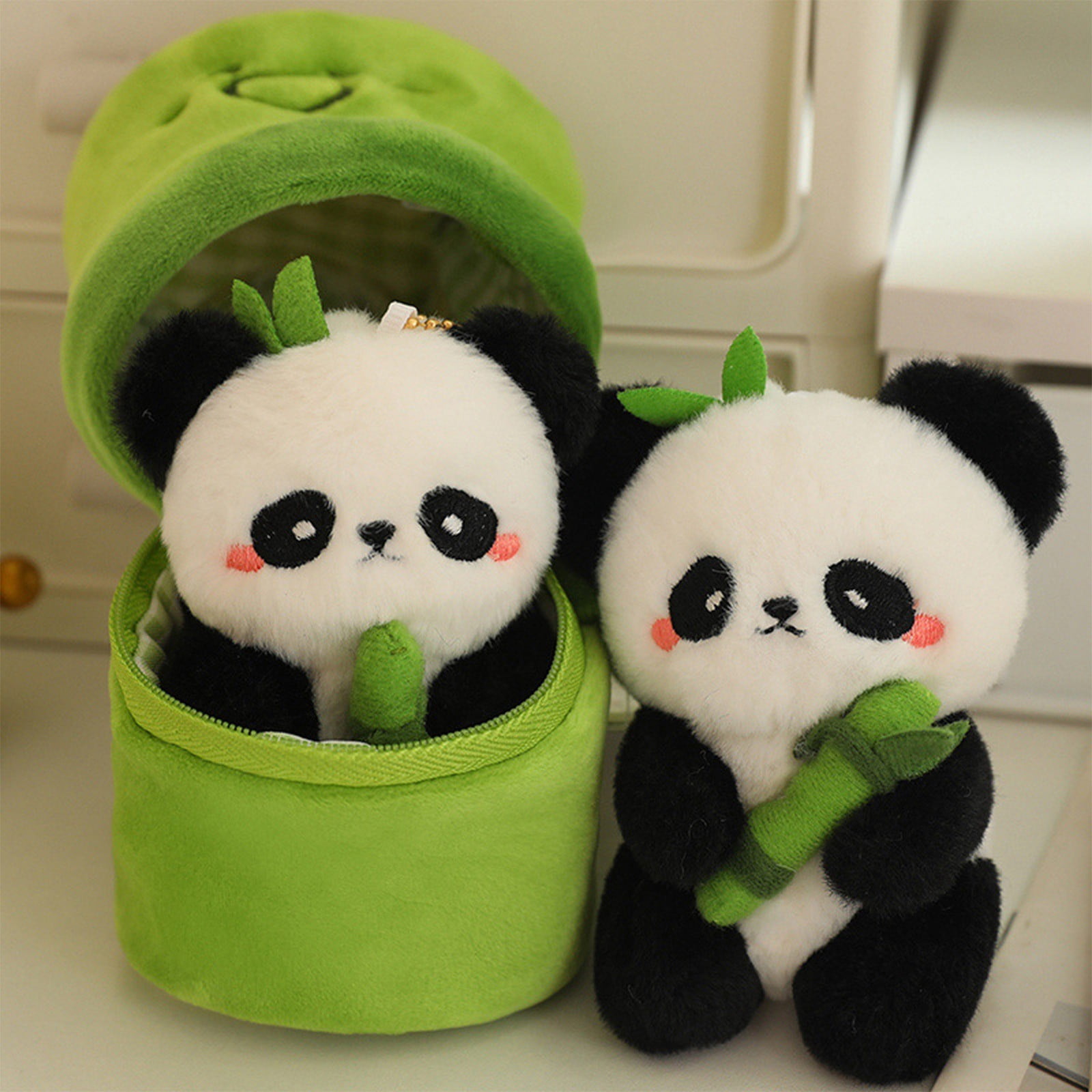 Bamboo Panda Stuffed Toy - Bamboo Panda Doll, Bamboo Cute Panda Doll ...