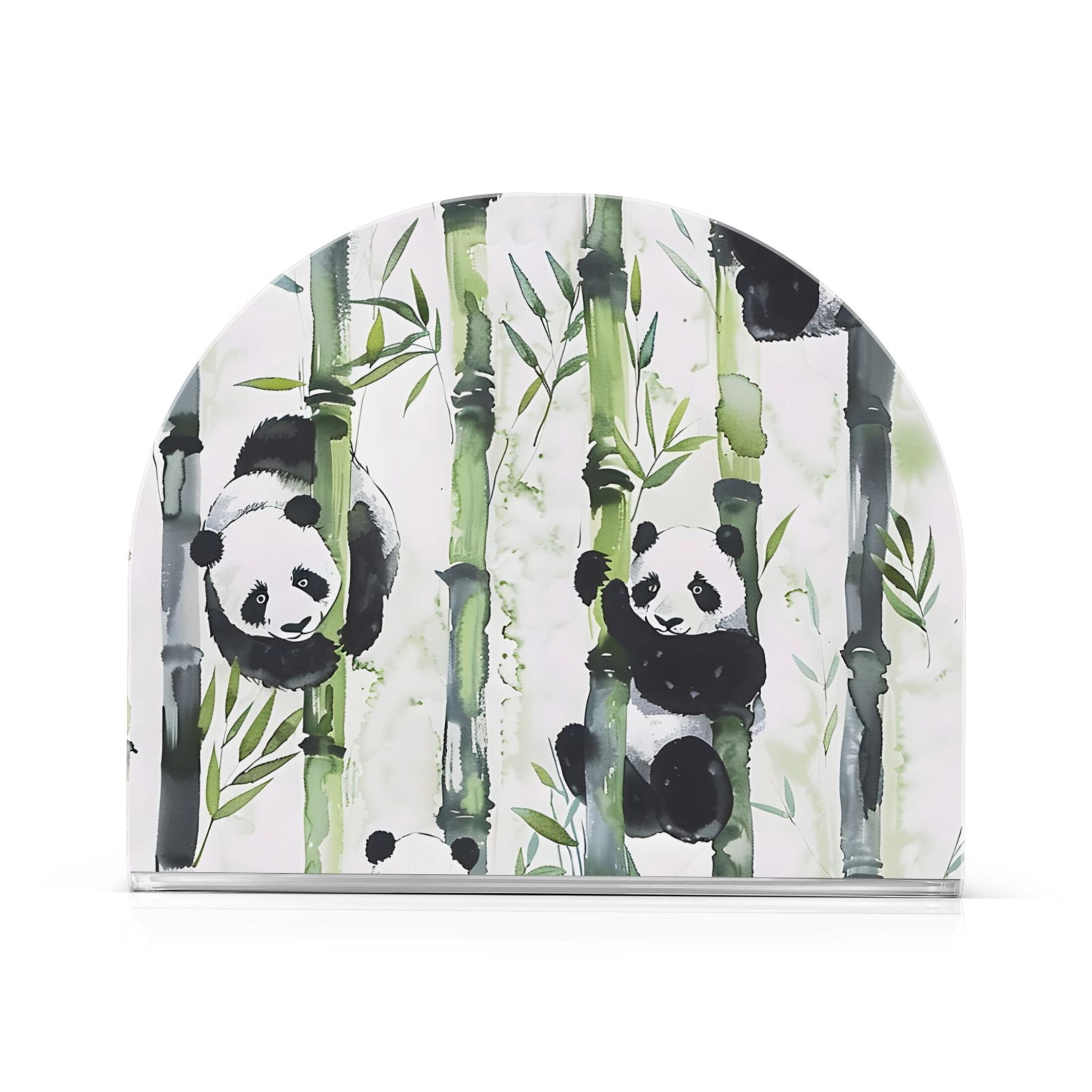 Bamboo Pandas Napkin Holders for Tables Napkin Stand Paper Holder ...