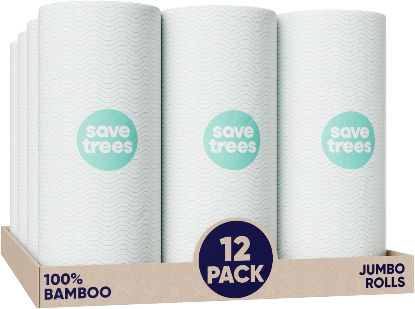 Bamboo Paper Towels 12pk - 1800 Sheets Paper Towel Rolls Ultra ...