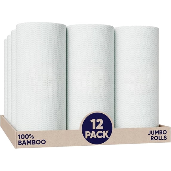 Bamboo Paper Towels - 1800 Sheets Paper Towel Rolls Ultra Absorbent ...