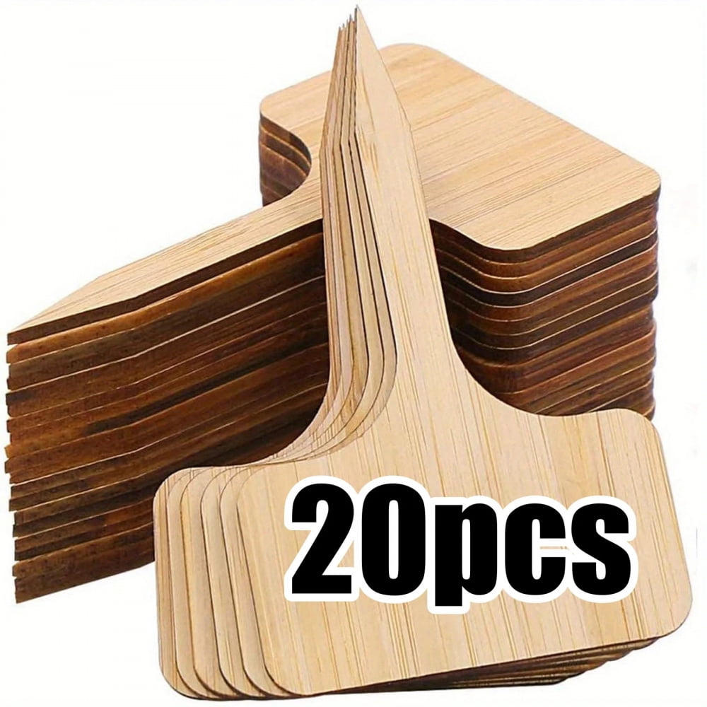 Bamboo Plant Labels Plant Tags T-Type Garden Marker For Plants ...