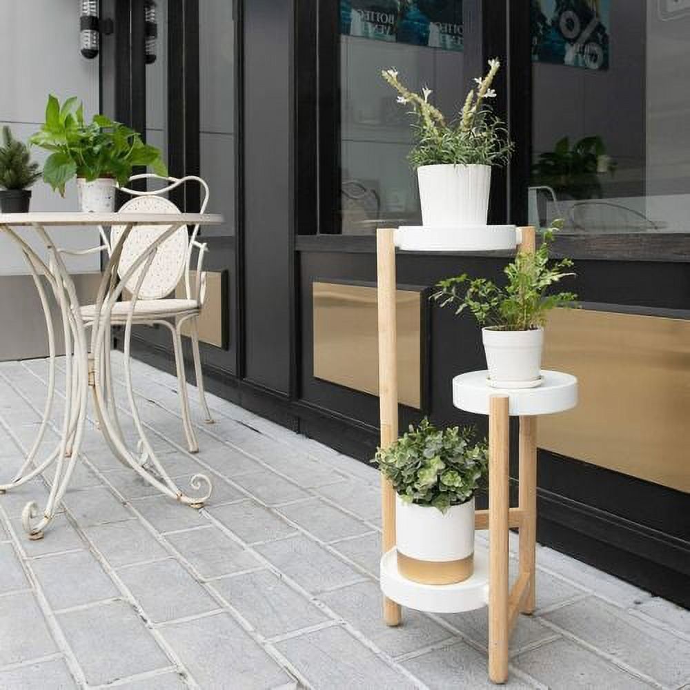 Bamboo Plant Stand 3Tier Tall Corner Plant Display Rack Flower Pot ...