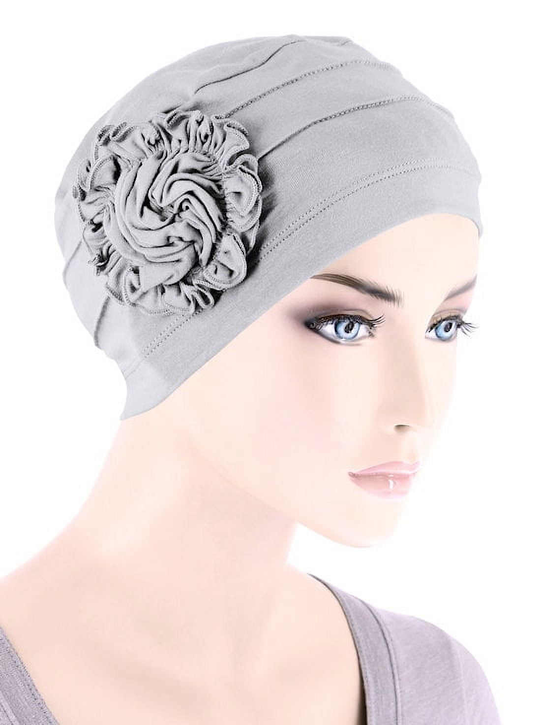 Bamboo Pleated Sunflower Cap Silver Gray - Walmart.com