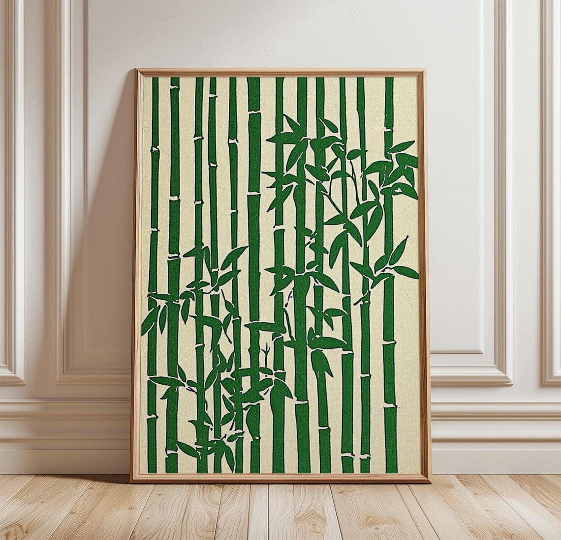 Bamboo Poster Japanese Wall Art Minimalist Nature Illustration Zen ...