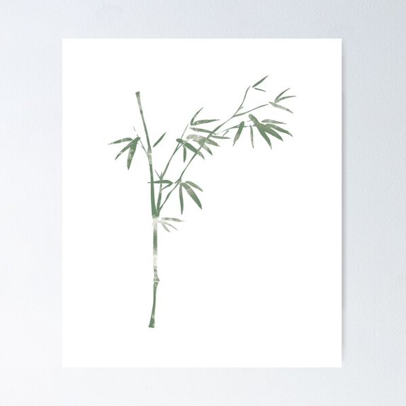 Bamboo Poster Wall Art, Modern Wall Decor For Living Room Bedroom ...