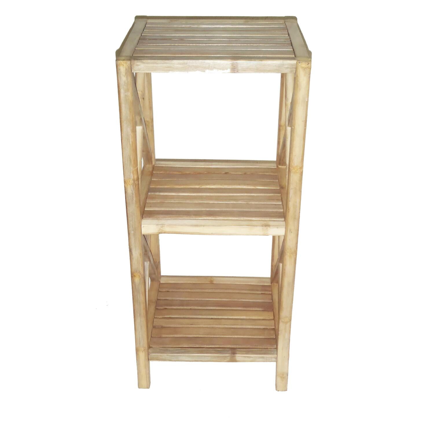 Bamboo Rack-Color:Natural,Shape:Square,Size:3 Tier - Walmart.com