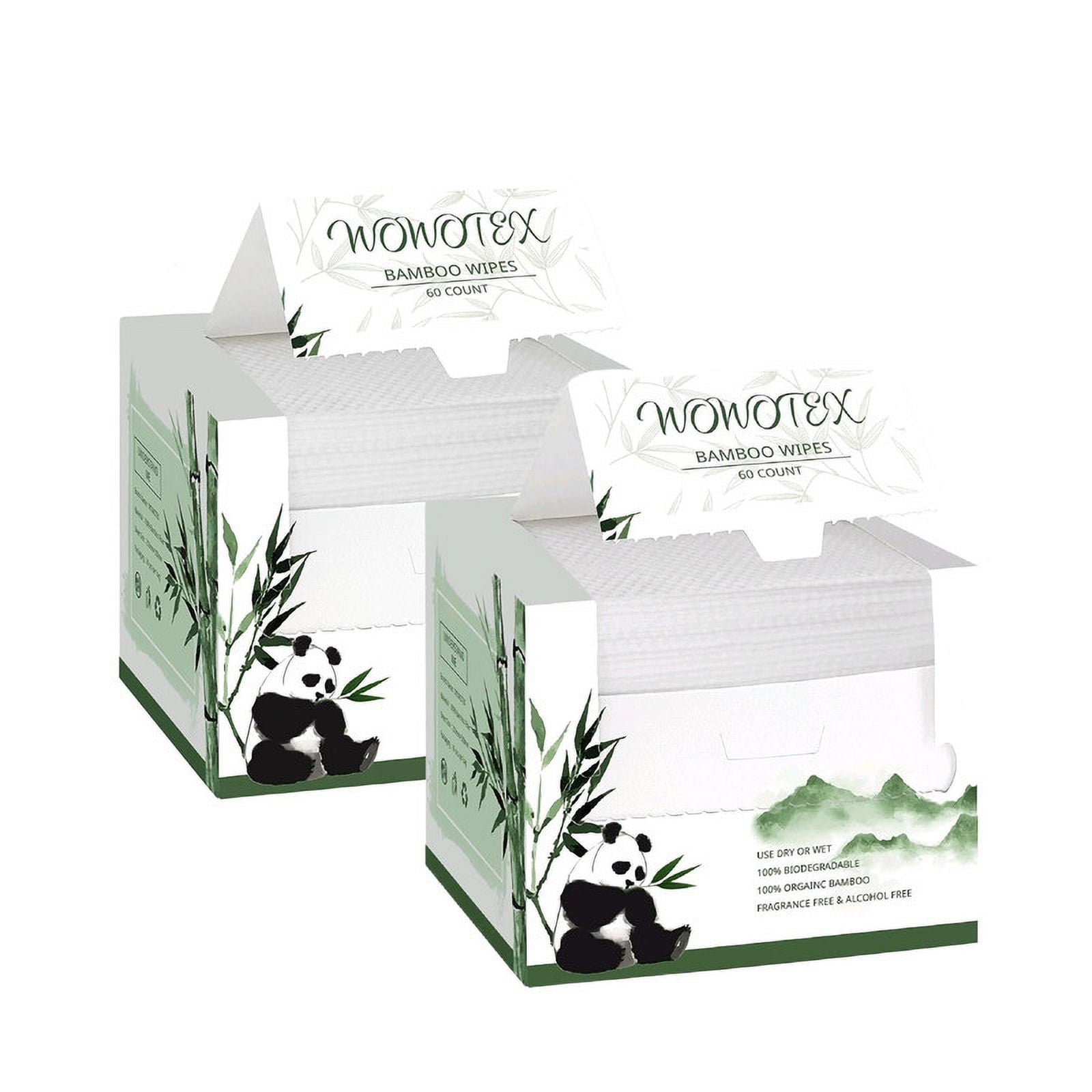 Bamboo Rayon Disposable Face Towel Biodegradable Large Dry Face Wipes ...