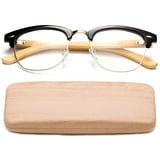 Bamboo Reading Glasses Reading Glasses Genuine Bamboo Reader w/Case ...
