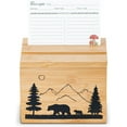 Bamboo Recipe Box With Cards And Dividers -Cute Recipe Card Box ...