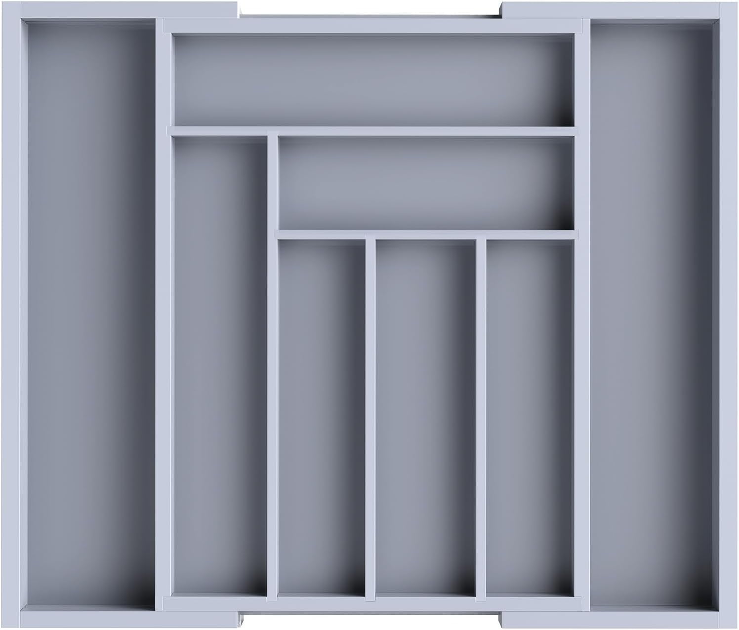 Bamboo Retractable Drawer Organizer for Cutlery Holder, Adjustable ...