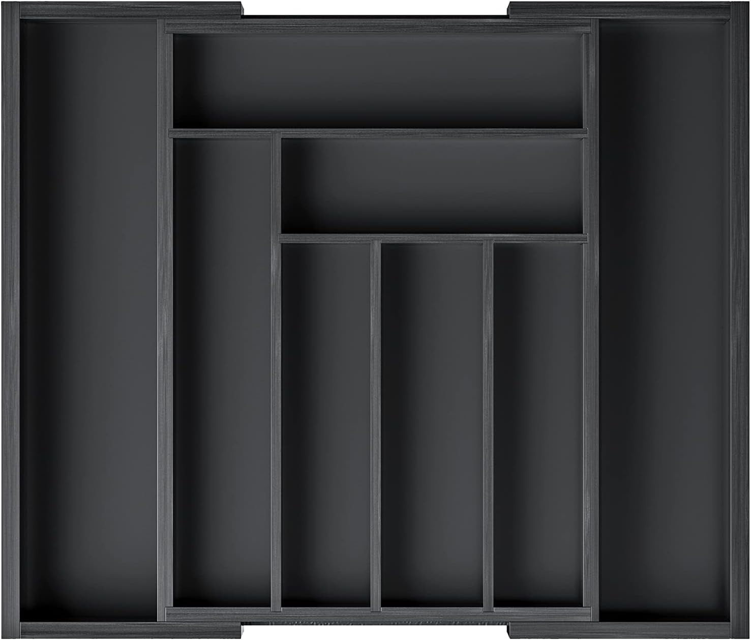 Bamboo Retractable Drawer Organizer for Cutlery Holder, Adjustable ...