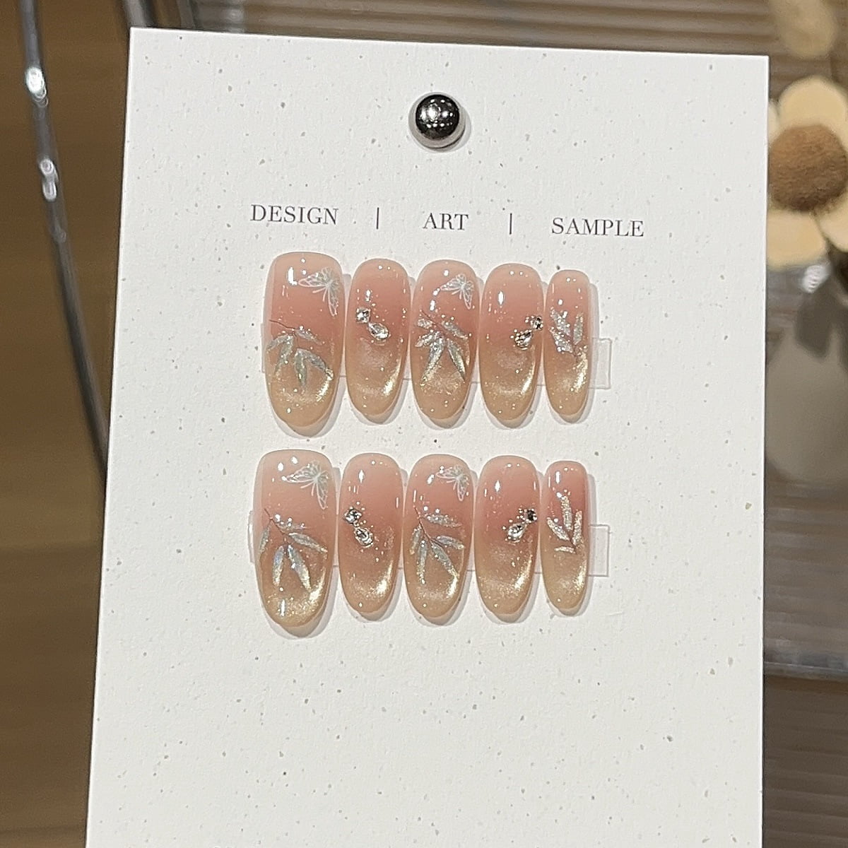 [Bamboo Rhyme] Gentle sense of smudging blush, national style, golden ...