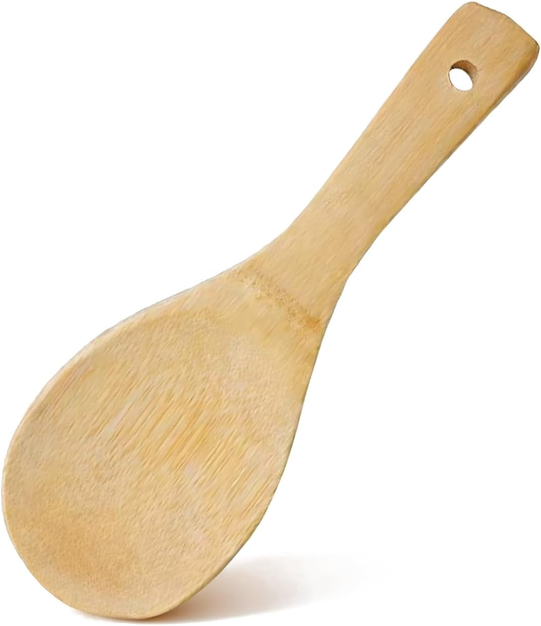 Bamboo Rice Paddle - 20cm Natural Wood Non-Stick Rice Scooper for ...