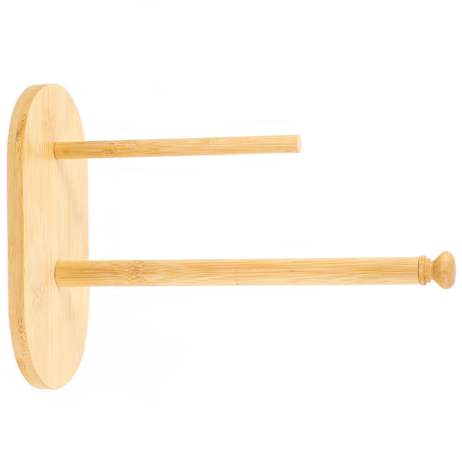 Bamboo Roll Holder Farmhouse Paper Towel Desk Organizer Kitchen Tissue ...