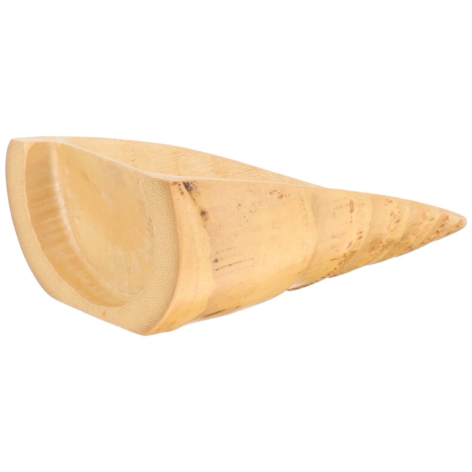 Bamboo Root Bread Pan Serving Food Plate Elegant Snack Tray Wood Salad ...