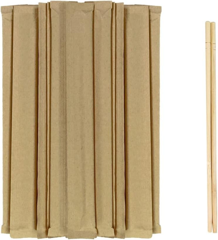 Bamboo Round Separated Chopsticks - (100 Pairs) No Splinter Kraft ...