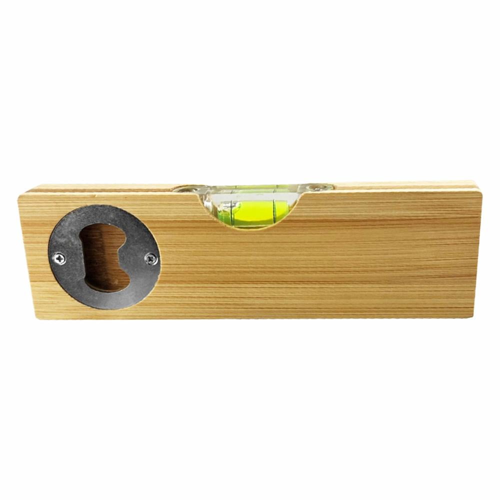 Bamboo Round Spirit Level (15*4.7*2Cm) (A)$Solid Wood Multifunctional ...