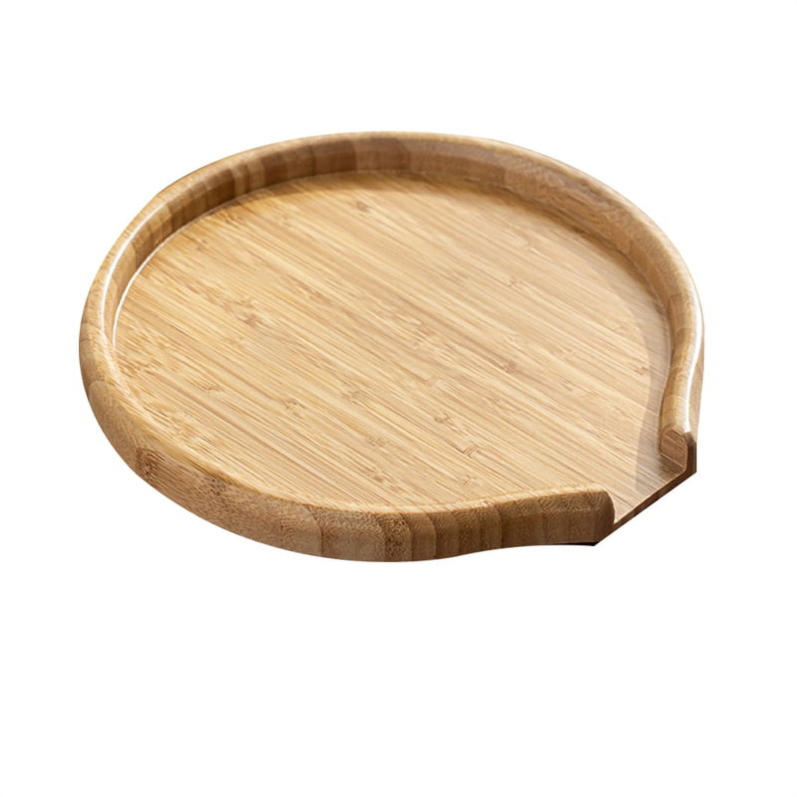 Bamboo Round Tea Tray Tea Cake Tea Tray Tea Accessories - Walmart.com