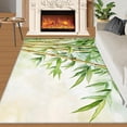 Bamboo Rugs for Bedroom, Plants Rug Home Decor, Green Bamboo Area Rug ...