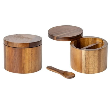 Totally Bamboo Salt Keeper, Bamboo Storage Box with Magnetic Swivel Lid ...