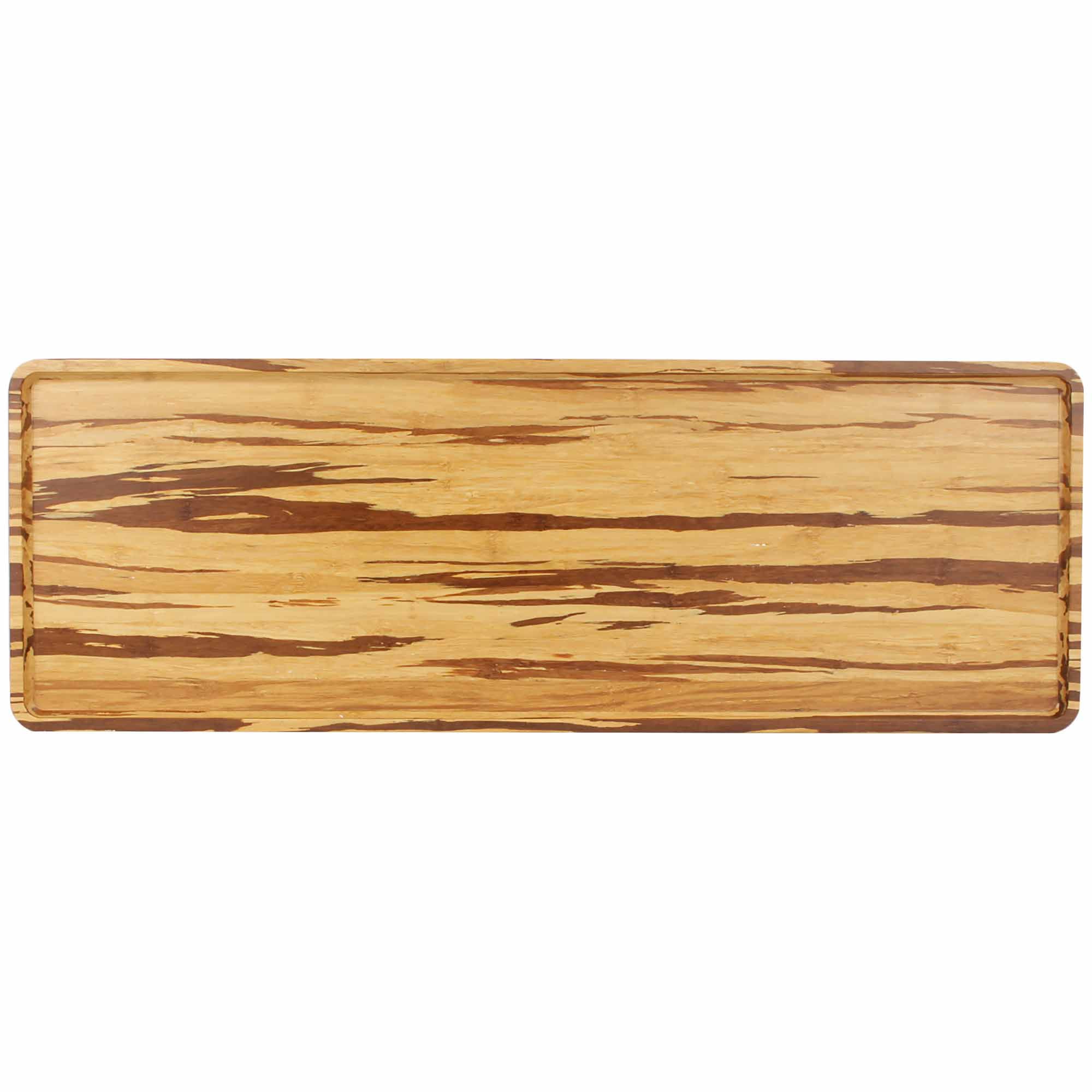 Bamboo Serving Tray - 26" x 9" x 0.75" - Tiger Stripe - 30 Trays ...