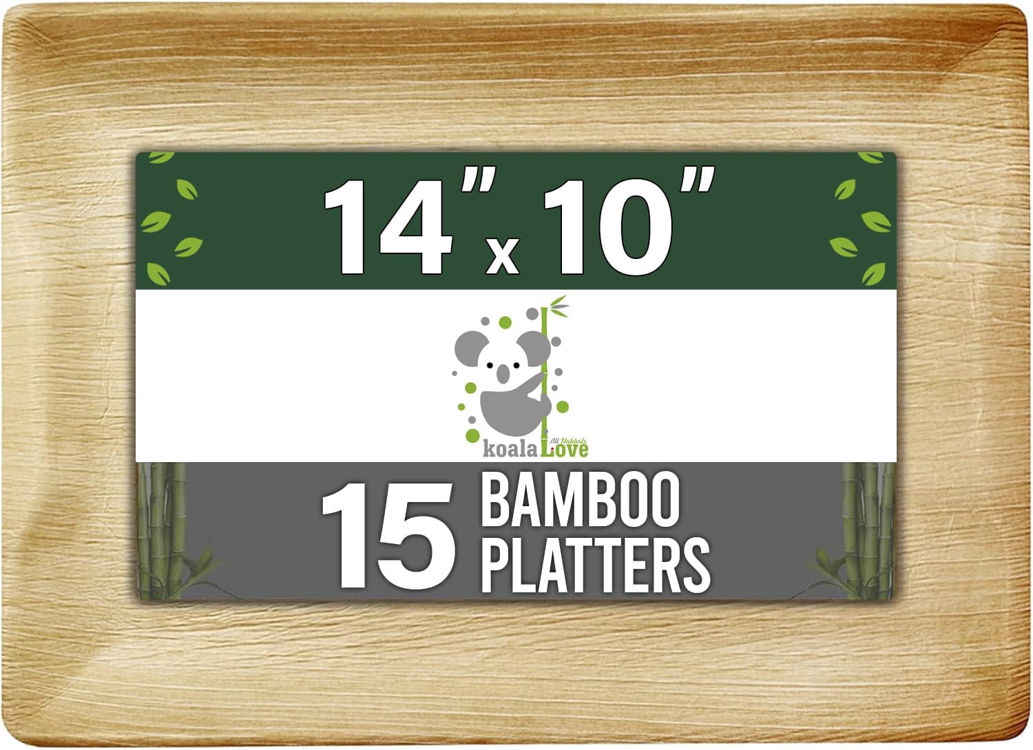 Bamboo Serving Tray and Platter Disposable Charcuterie Boards Plates ...