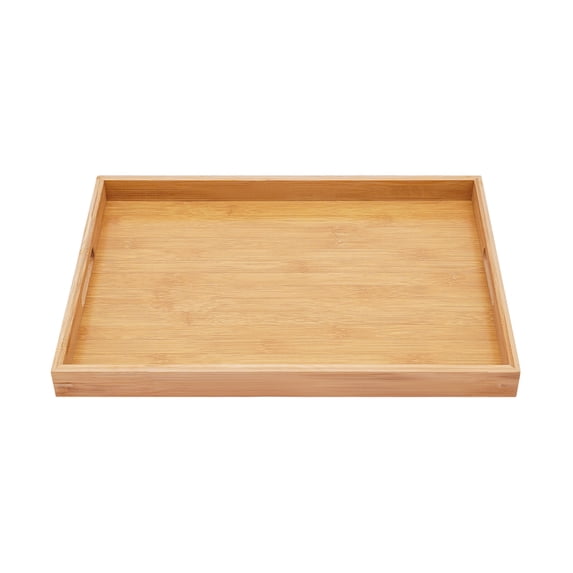 Bamboo Serving Tray, Serving Tray, 4 Pack, Heavy Duty, 11 lbs Capacity ...