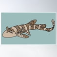 Bamboo Shark Poster Wall Art, Modern Wall Decor, 16x24 UNFRAMED ...