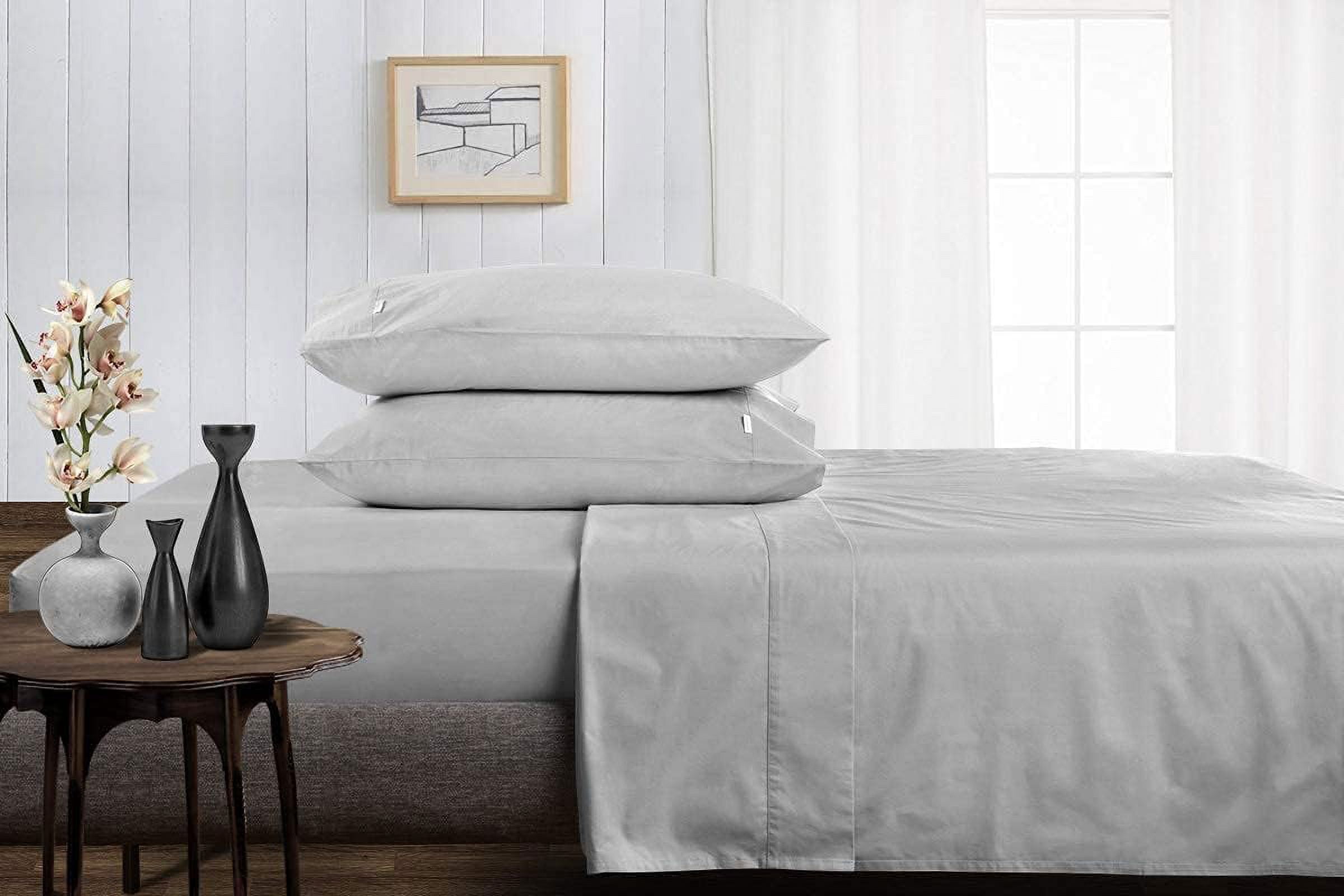 Bamboo Sheets Full-XL Size Bed Sheets 7 Piece Set, Pure 100% Organic ...