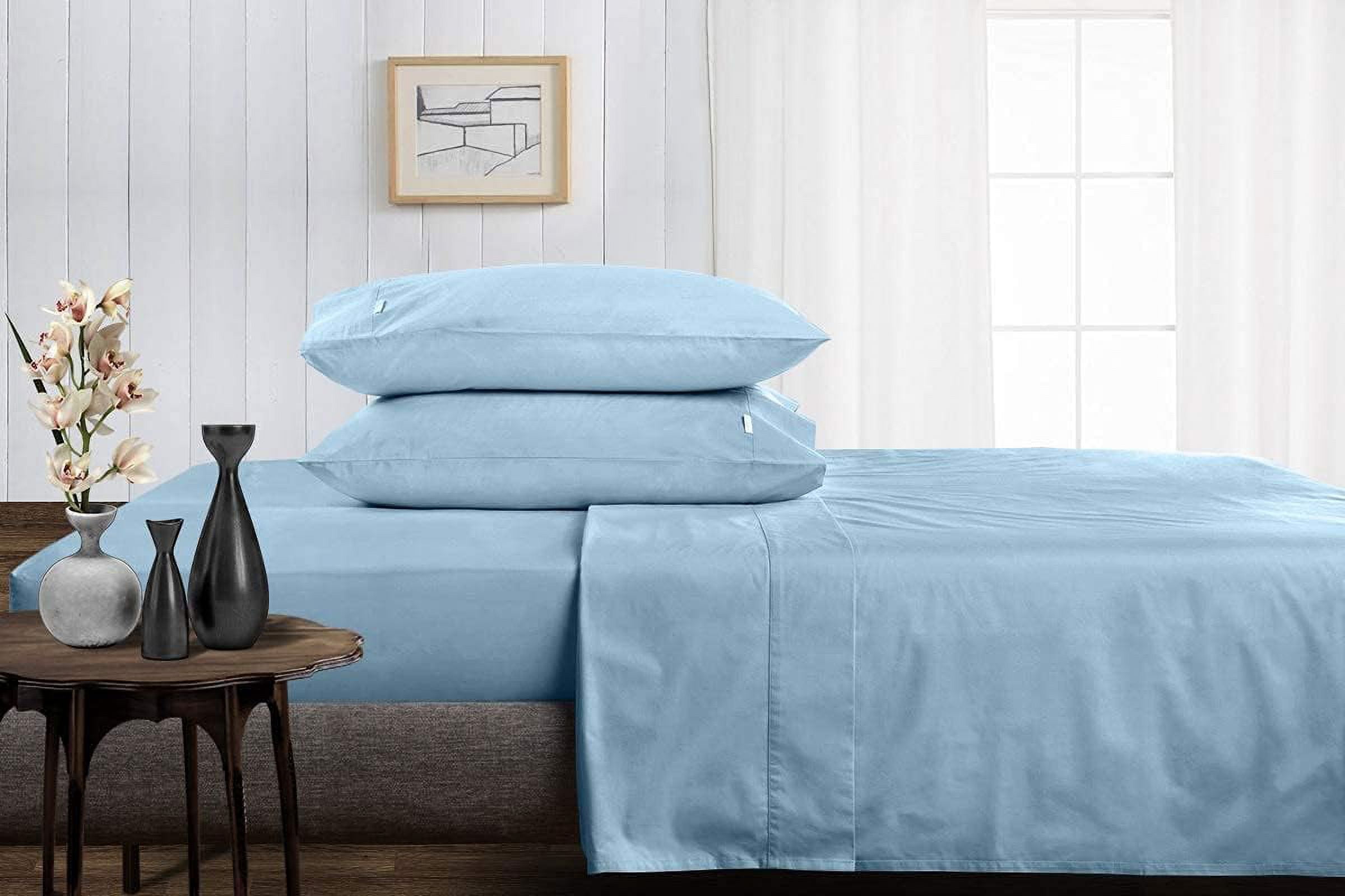 Bamboo Sheets Full-XL Size Bed Sheets 7 Piece Set, Pure 100% Organic ...