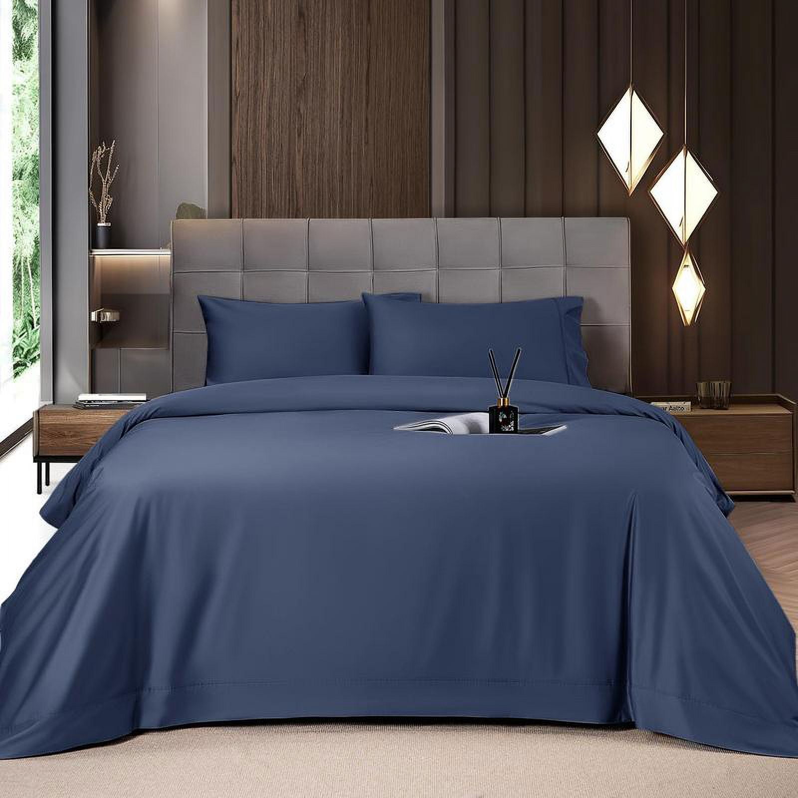 Bamboo Sheets Set 4 Pc, Cooling Breathable & Hotel Luxury Super Silky ...
