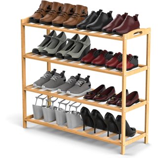 UBesGoo 9 Tier Shoe Rack Shoe Shelf Shoe Storage Organizer with Side ...