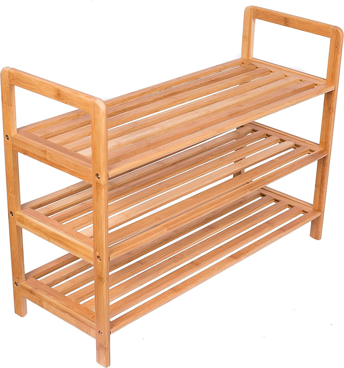 Bamboo Shoe Rack Organizer for Entryway, Closet, or Front Door ...