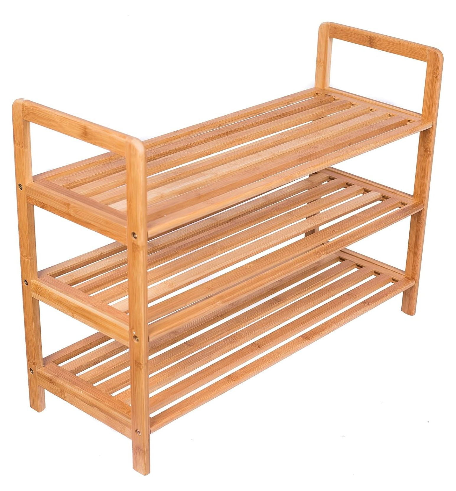 Bamboo Shoe Rack Organizer for Entryway, Closet, or Front Door ...