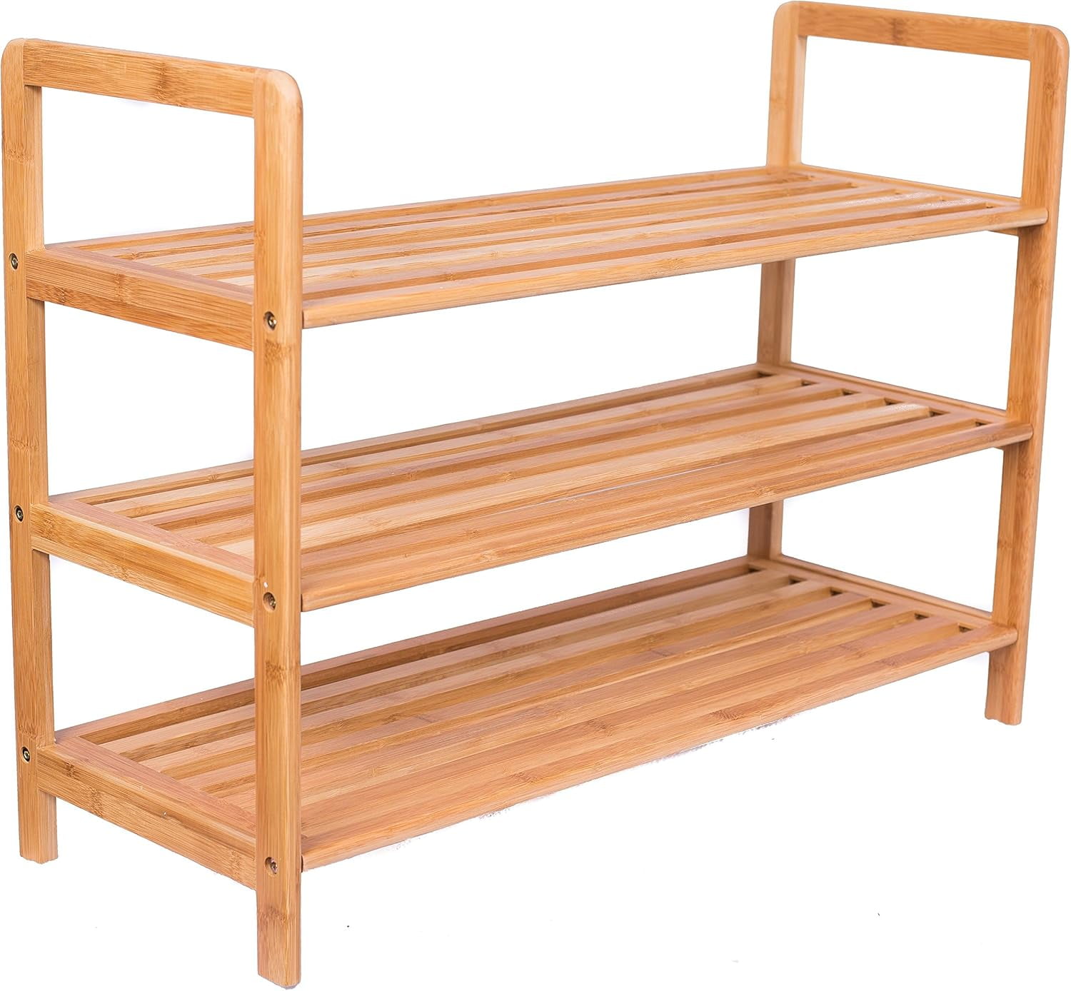 Bamboo Shoe Rack Organizer for Entryway, Closet, or Front Door - Wooden ...