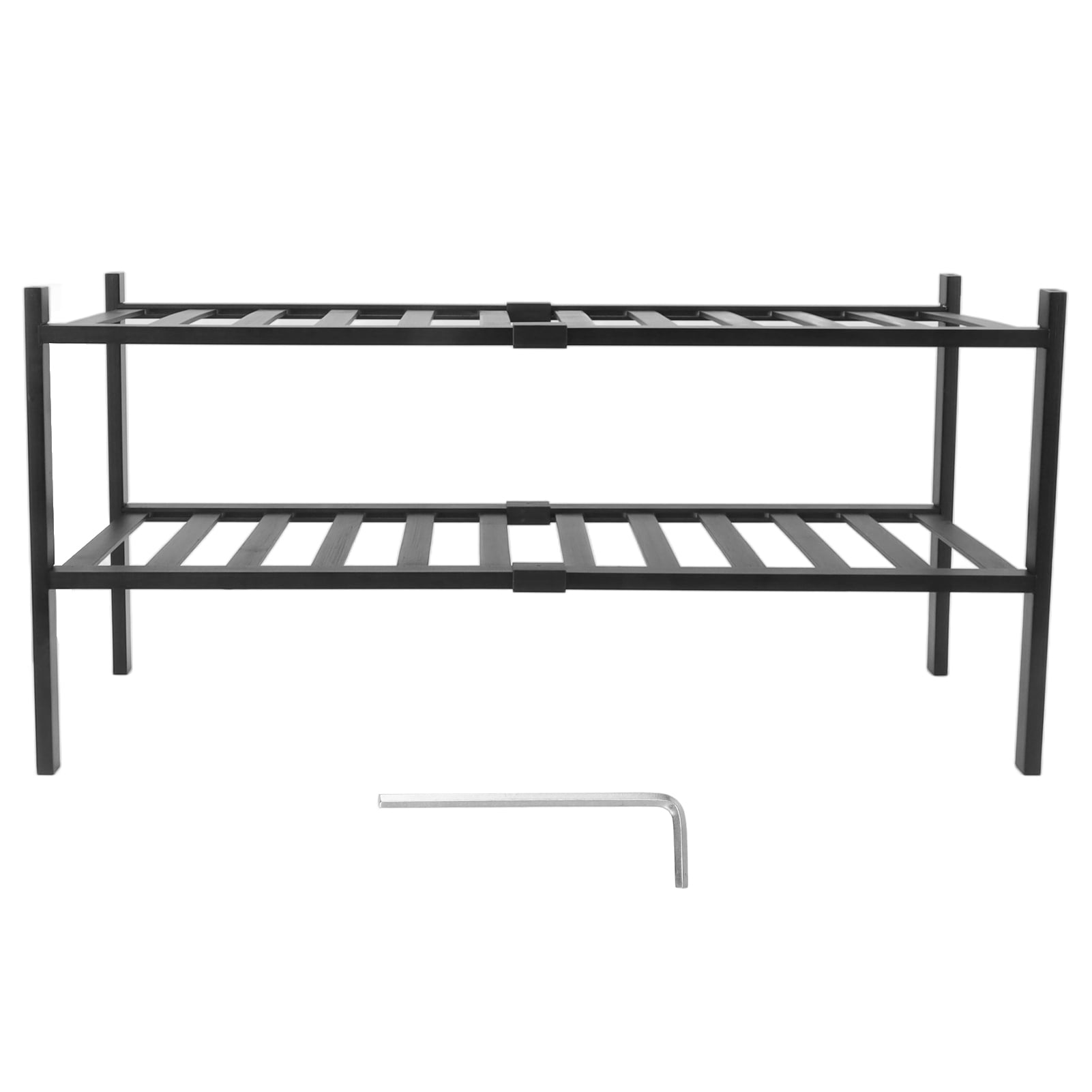 Bamboo Shoe Rack Waterproof Multifunctional Stackable Free Standing ...