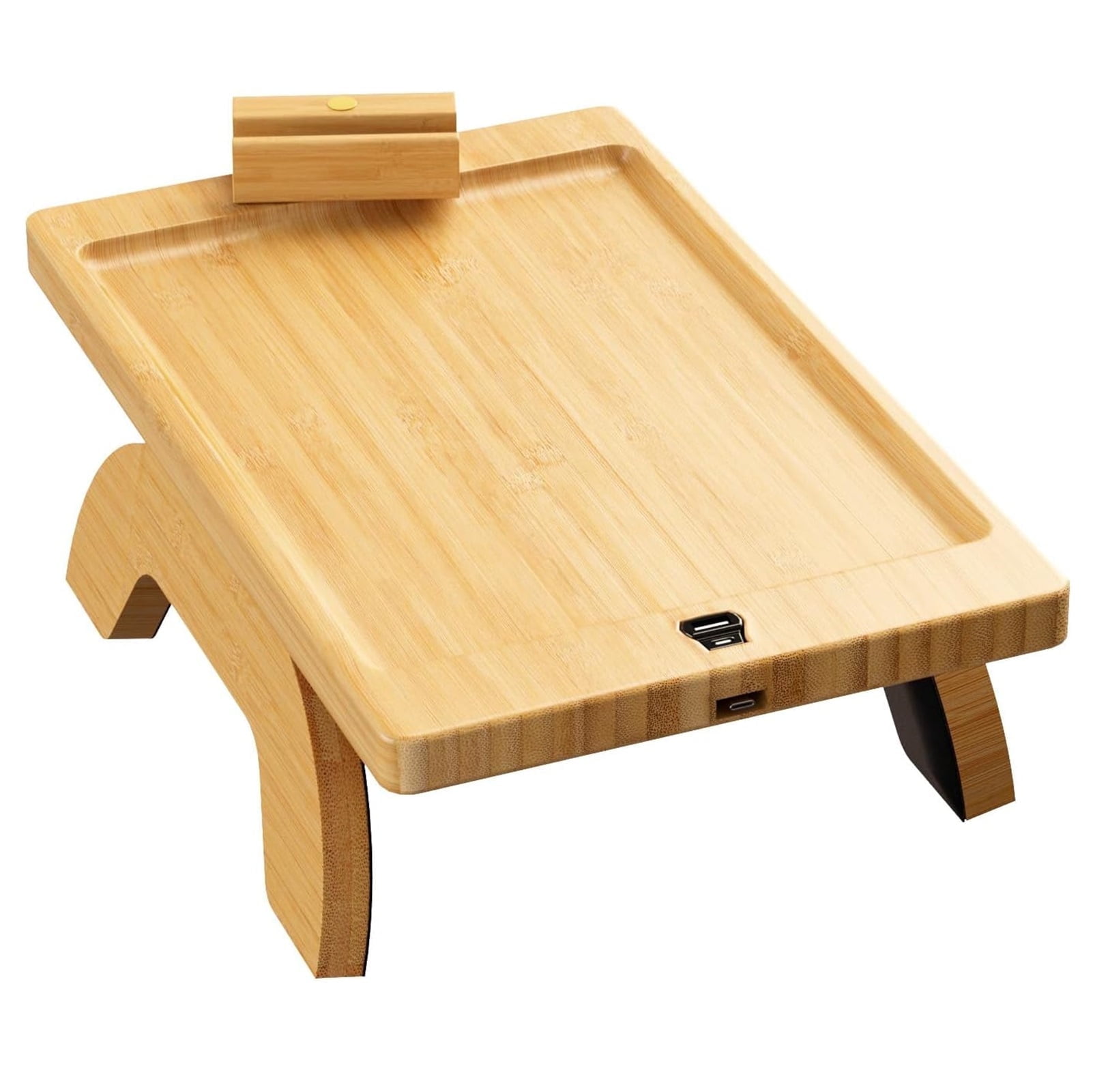 Bamboo Sofa Armrest Tray, Armchair Table Sofa Arm Tray, Bamboo Design ...