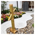Bamboo Solar Water Fountain Kit with Pump, 6W Solar Panel, Water Filter ...
