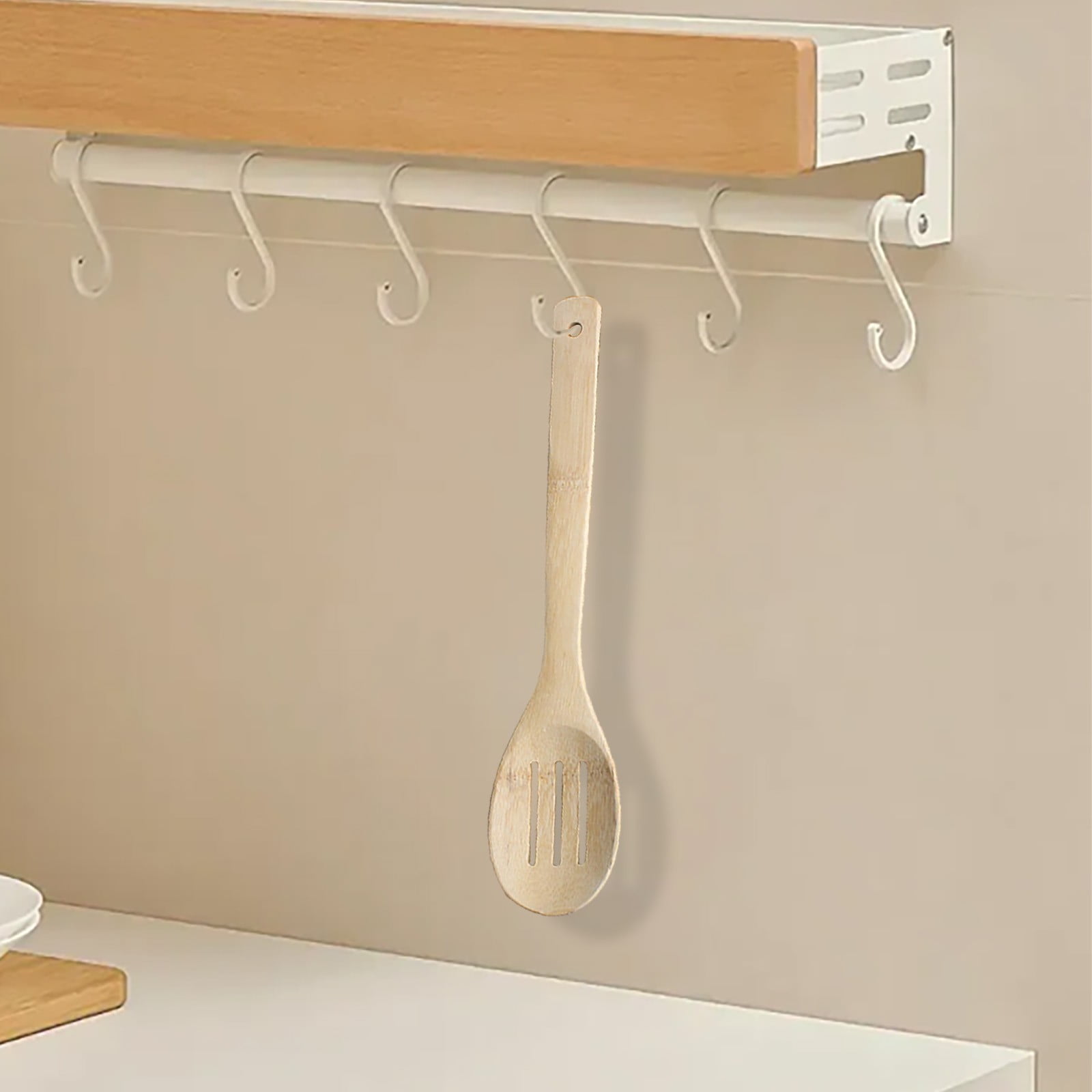 Bamboo Spatula, Non Stick Spatula, Soup Spoon, Three Line Spoon,Kitchen ...