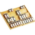 Bamboo Spice Drawer Organizer, (Need 3" Deep Drawer) Expandable 4 Tier ...