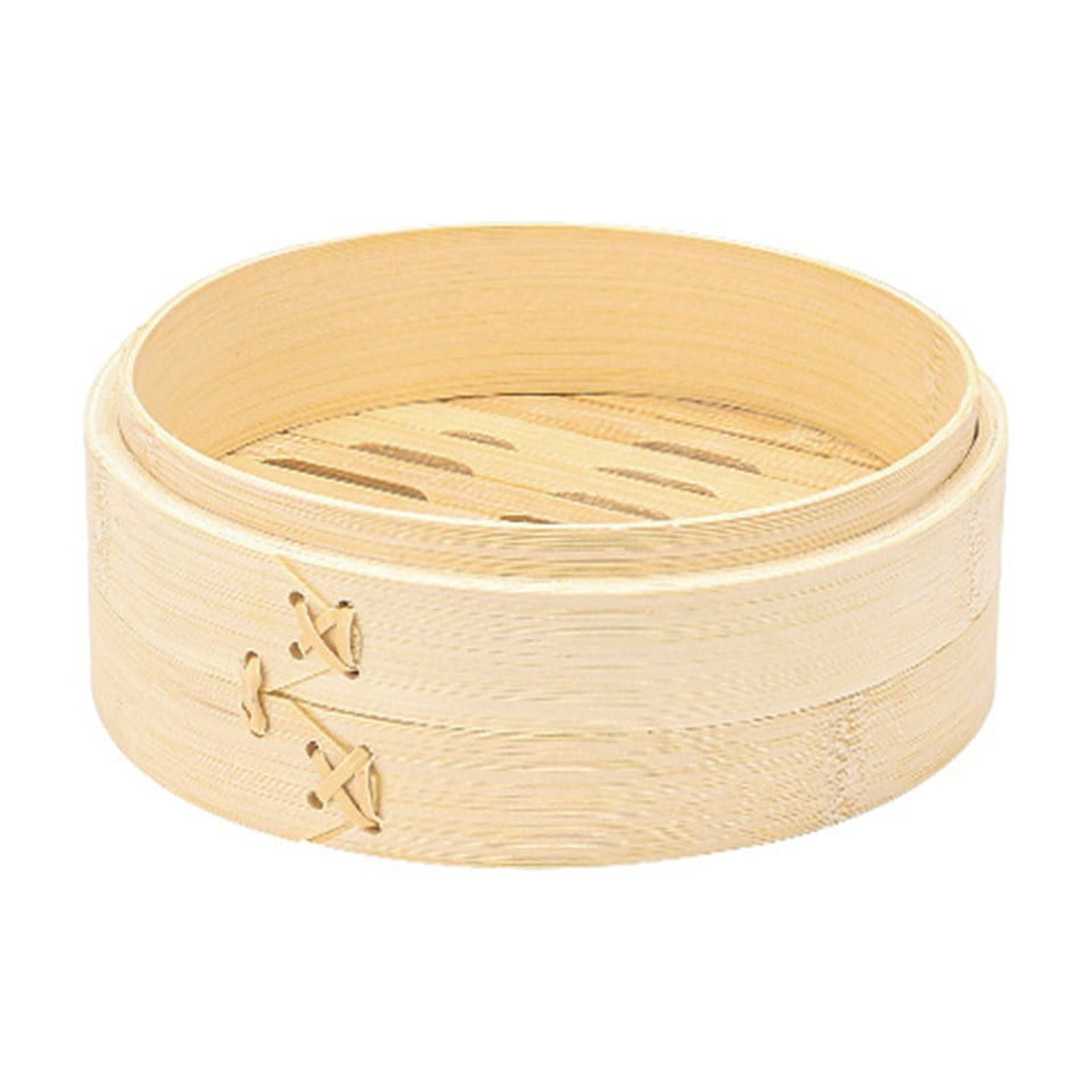 Bamboo Steamer - 8 Inch Chinese Dumpling Steamer, Single Layer Design ...