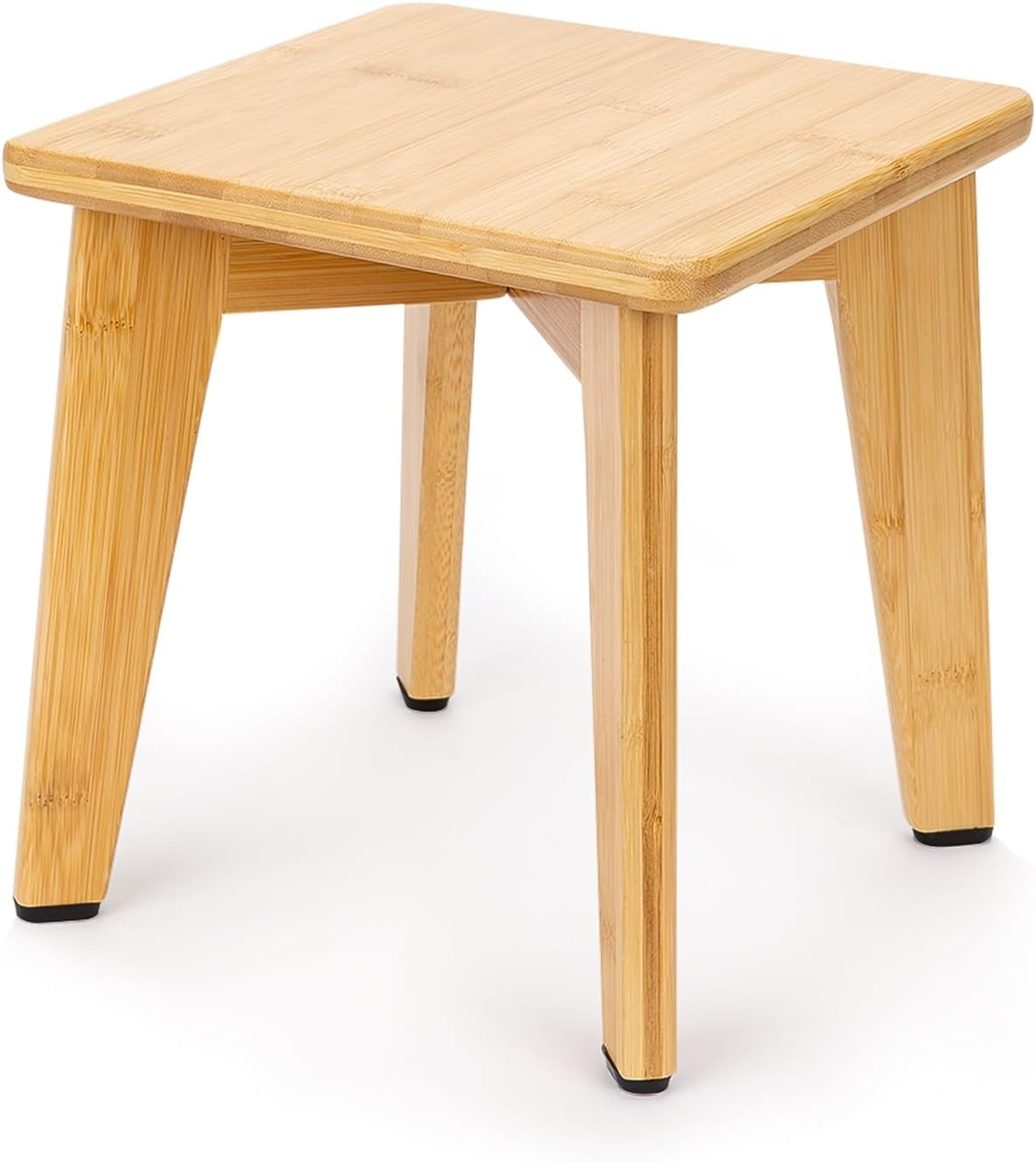 Bamboo Step Stool for Kids and Adults, Sturdy and Versatile Short Foot ...
