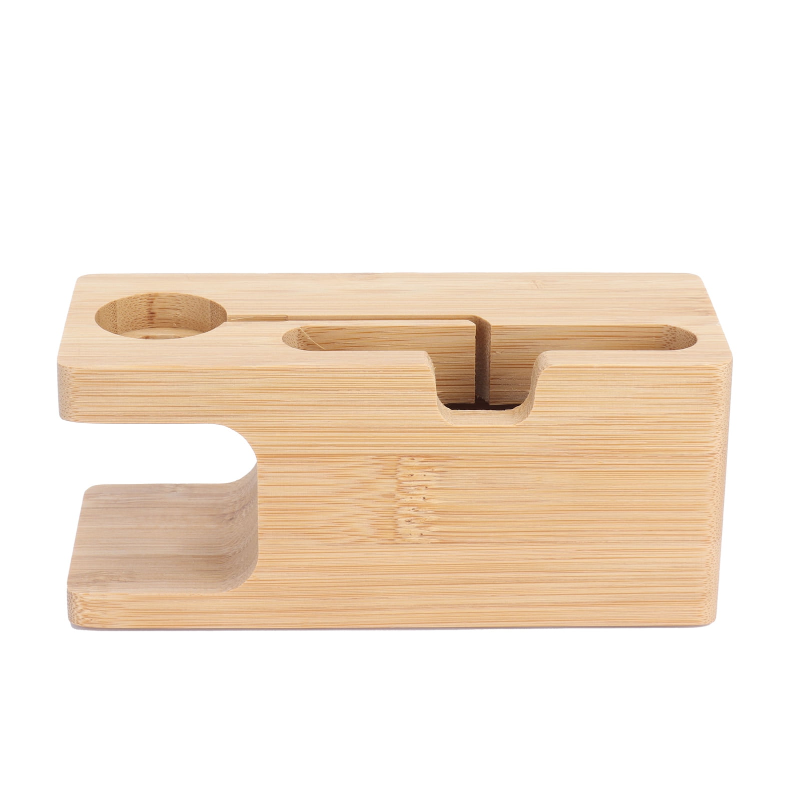 Bamboo Storage Rack Smart Phone Rack Watch Charging Stand Organizer for ...