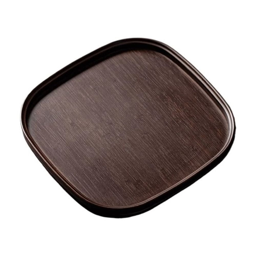 Bamboo Storage Tray With Square Rounded Corners Living Room Tea Tray ...