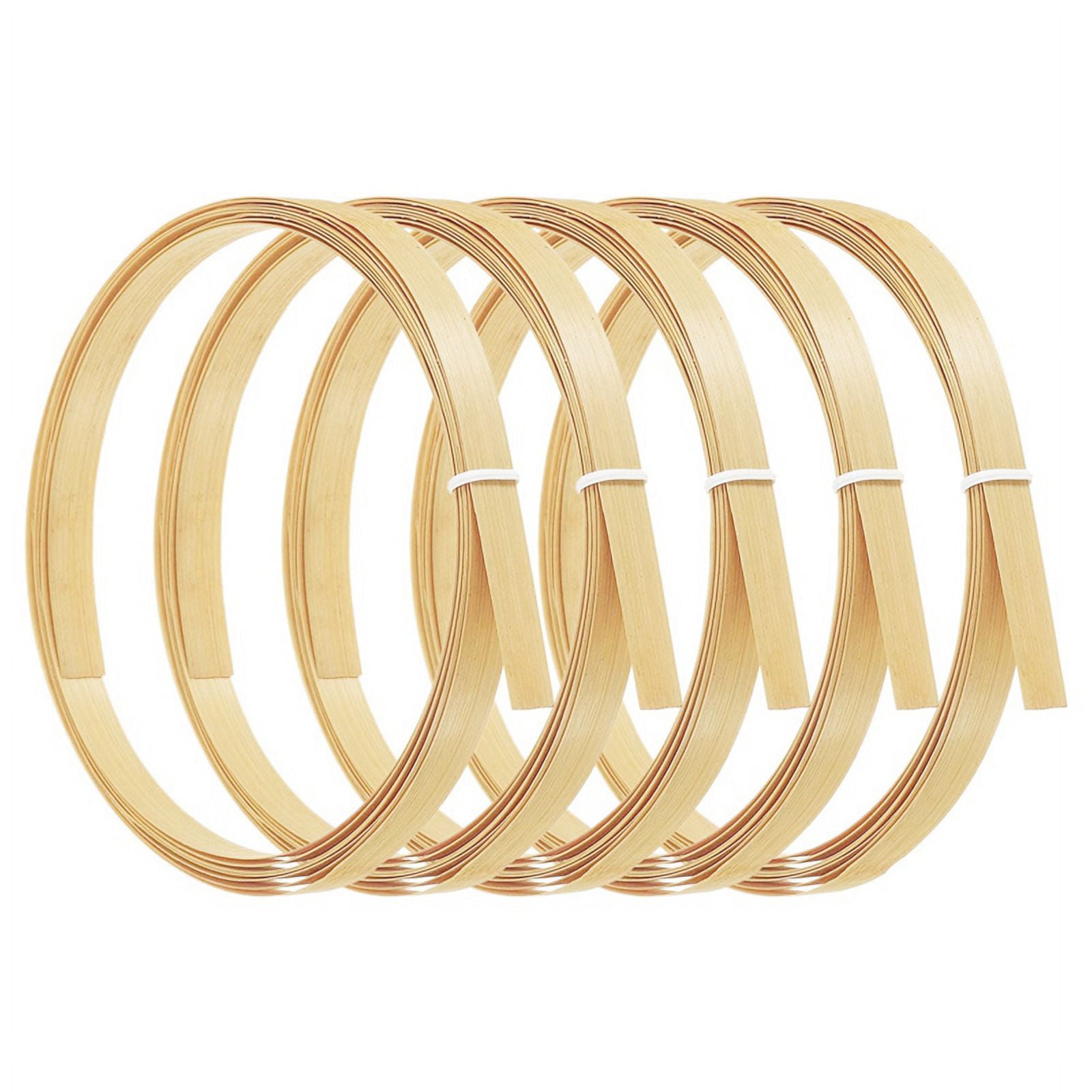 Bamboo Strips for Weaving 7/16Inchx 10 Ft, 5 Pack Thin Flat Wicker ...