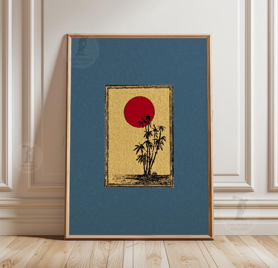 Bamboo Sun Poster Japanese Wall Art Minimal Zen Nature Decor Art ...