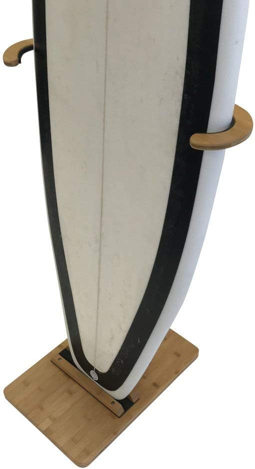 Bamboo Surfboard Stand | Premium Standing Rack for Displaying Your ...