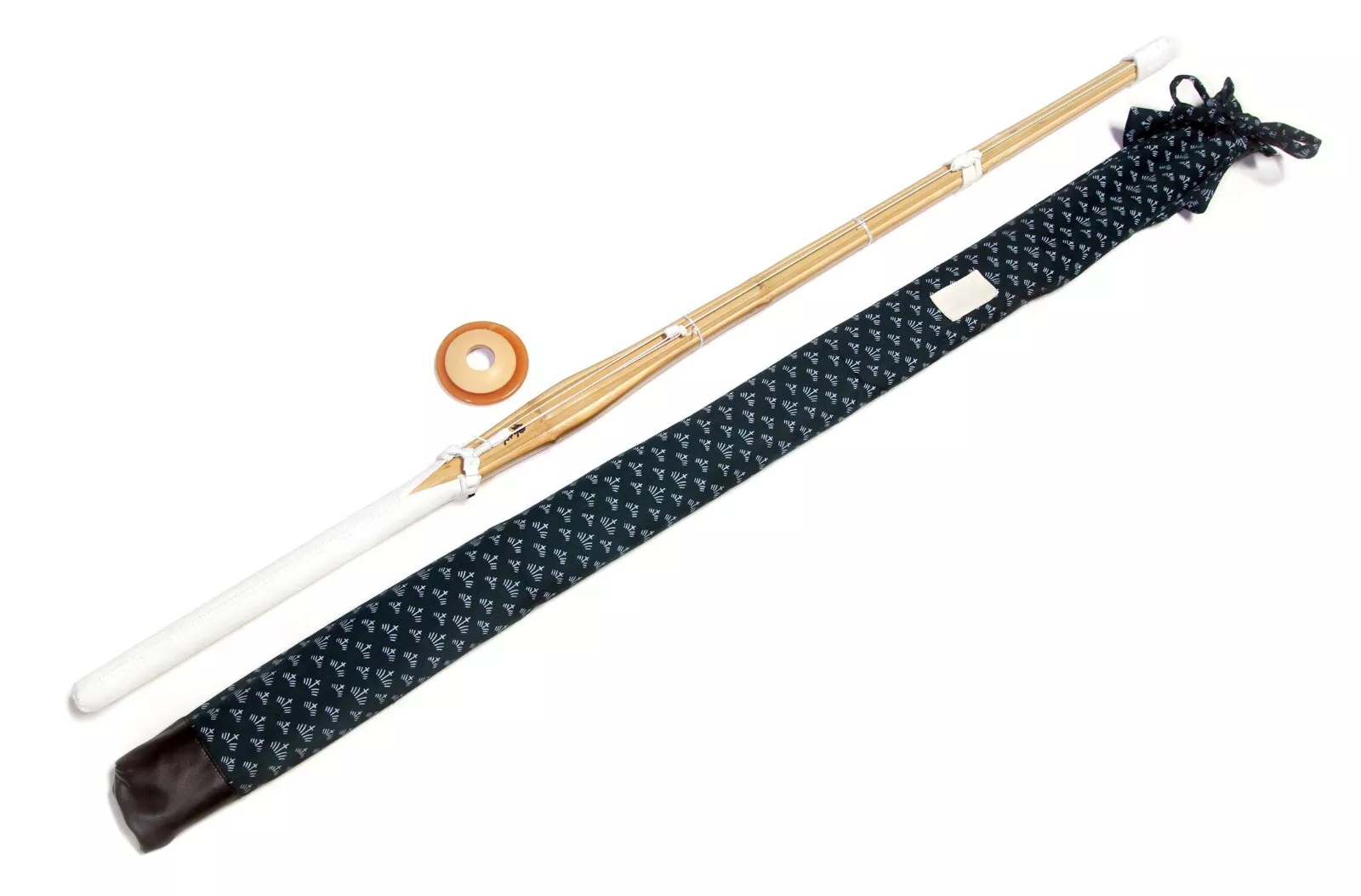 Bamboo Sword Fighting Starter Set | E-BOGU Rengi Shinai with Traditional Green Shinai Bag ...
