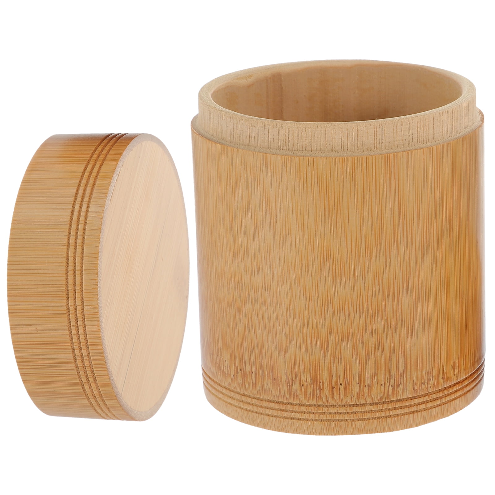 ONAPARTER Bamboo Tea Container Travel Loose Tea Container Portable Tea ...