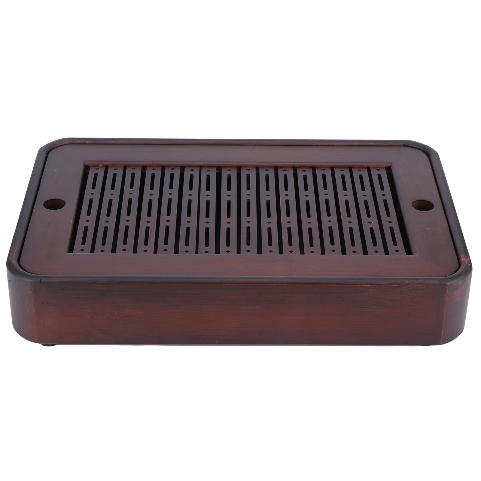 Bamboo Tea Tray Rectangular Serving Draining Board Plate Accessory for ...